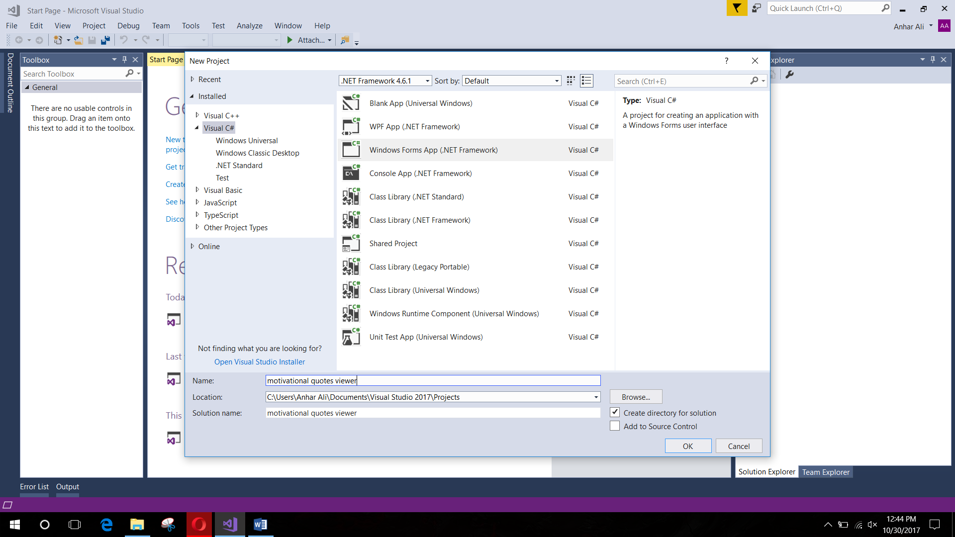C# Tutorial – Create a Motivational Quotes Viewer Application in Visual ...