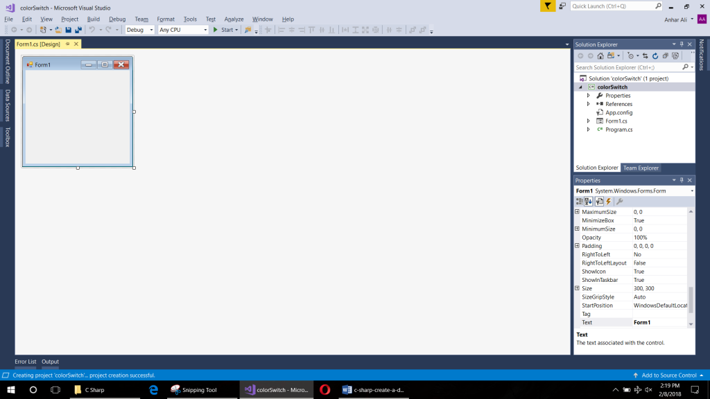 C# Tutorial – Create a simple Color Switch game in Visual Studio | Moo ...