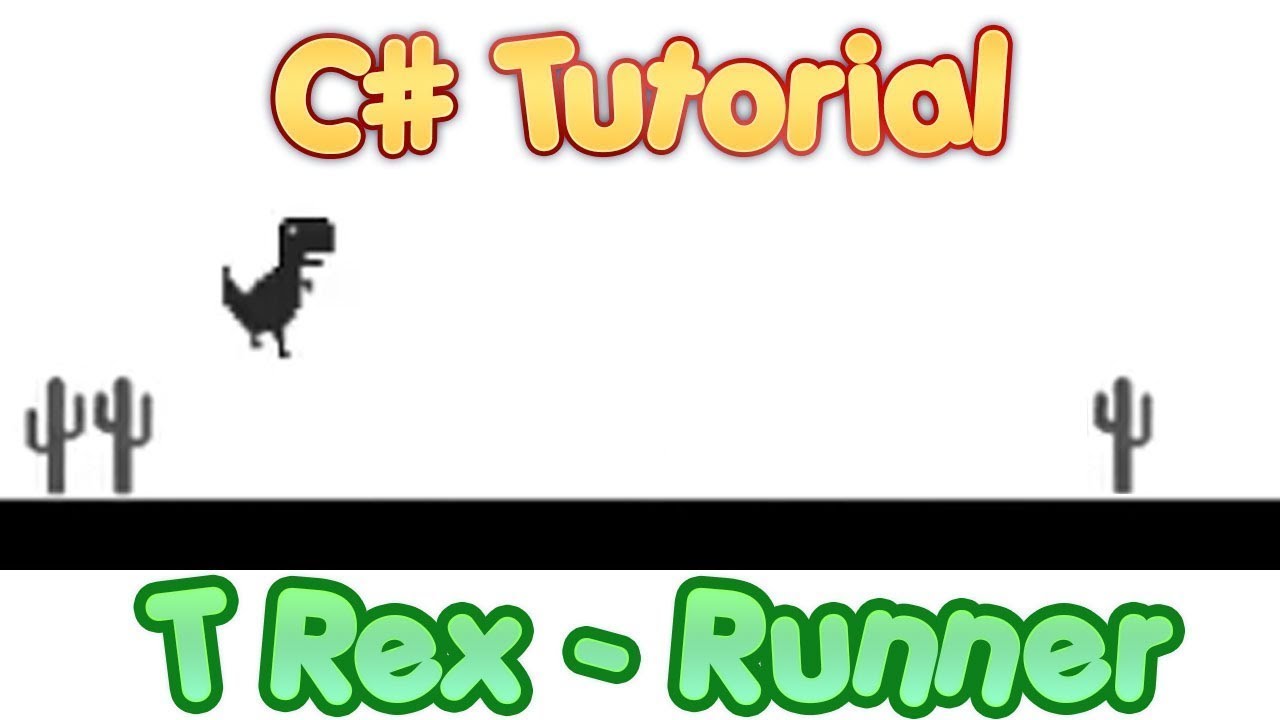 C# Tutorial – Create a T Rex Endless Runner Game in Visual Studio | Moo ICT – Project Based ...