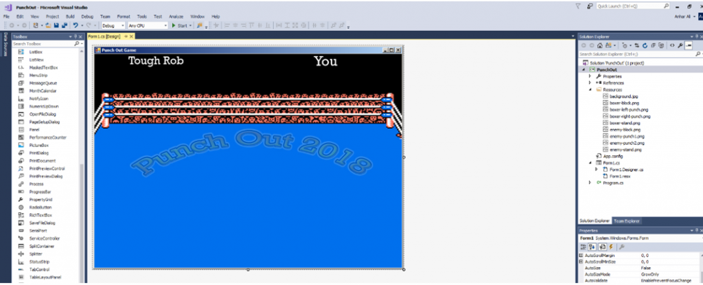 C# Tutorial – Create a simple punch out boxing game in visual studio ...