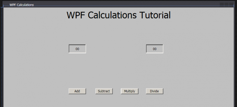 WPF C# Tutorial – Making a Calculator App in Visual Studio | Moo ICT – Project Based Tutorials