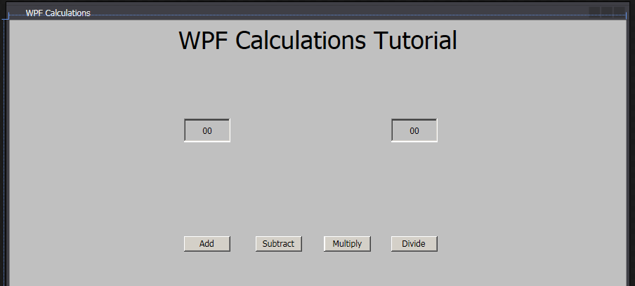 Wpf C Tutorial Making A Calculator App In Visual Studio Moo Ict