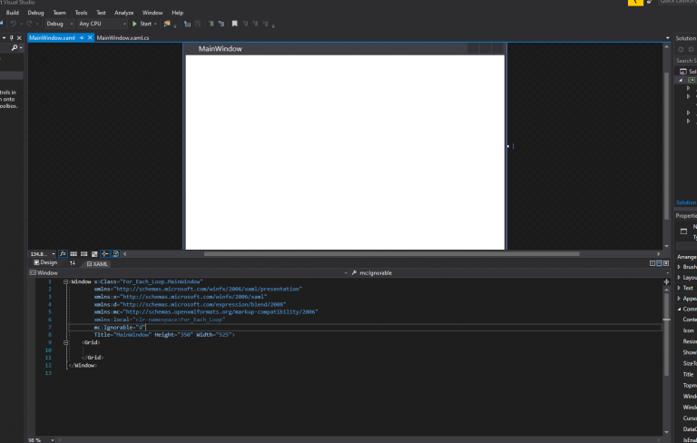 WPF C# Tutorial – running a for each loop for controls in Visual Studio | Moo ICT – Project ...