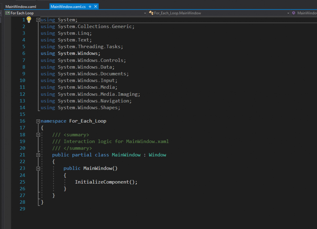 WPF C# Tutorial – running a for each loop for controls in Visual Studio | Moo ICT – Project ...