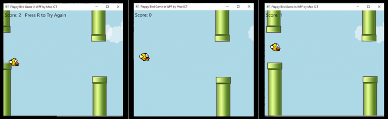 WPF C# Tutorial – Create a Flappy Bird Game in Visual Studio | Moo ICT ...